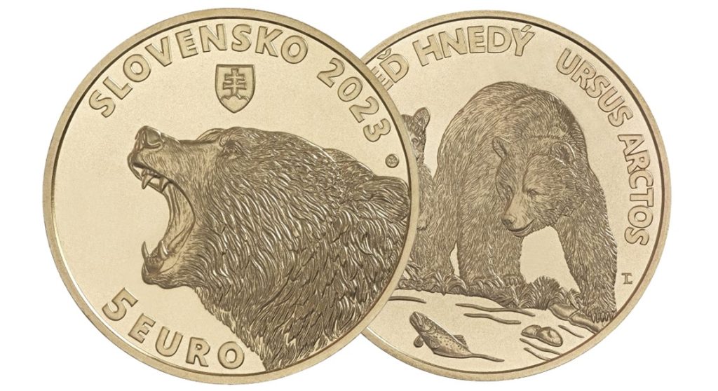 5 EURO - MEDVEĎ HNEDÝ | SLOVENSKO 2023 - EuroCollector